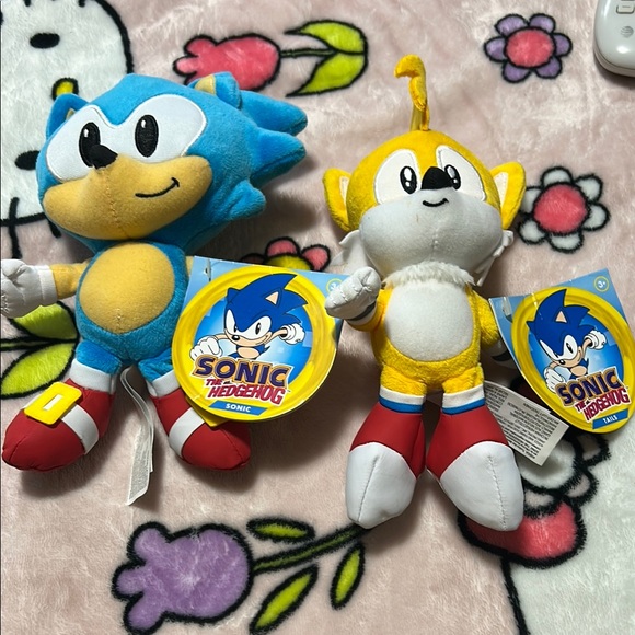 Sonic The Hedgehog | Toys | Sonic The Hedgehog Sonic Tails Plush Set ...